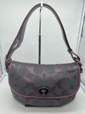 Coach | Bags | Coach F5171 Y2k Lilac Purple 24cm Signature Flap Duffle ...